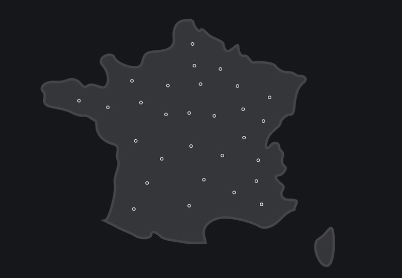 Implantation France - JC Bordelet